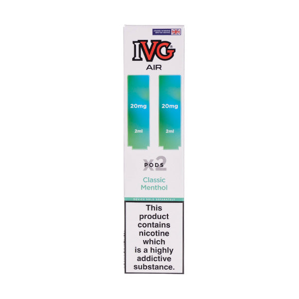 Classic Menthol IVG Air Pro Prefilled Pods – Vape City